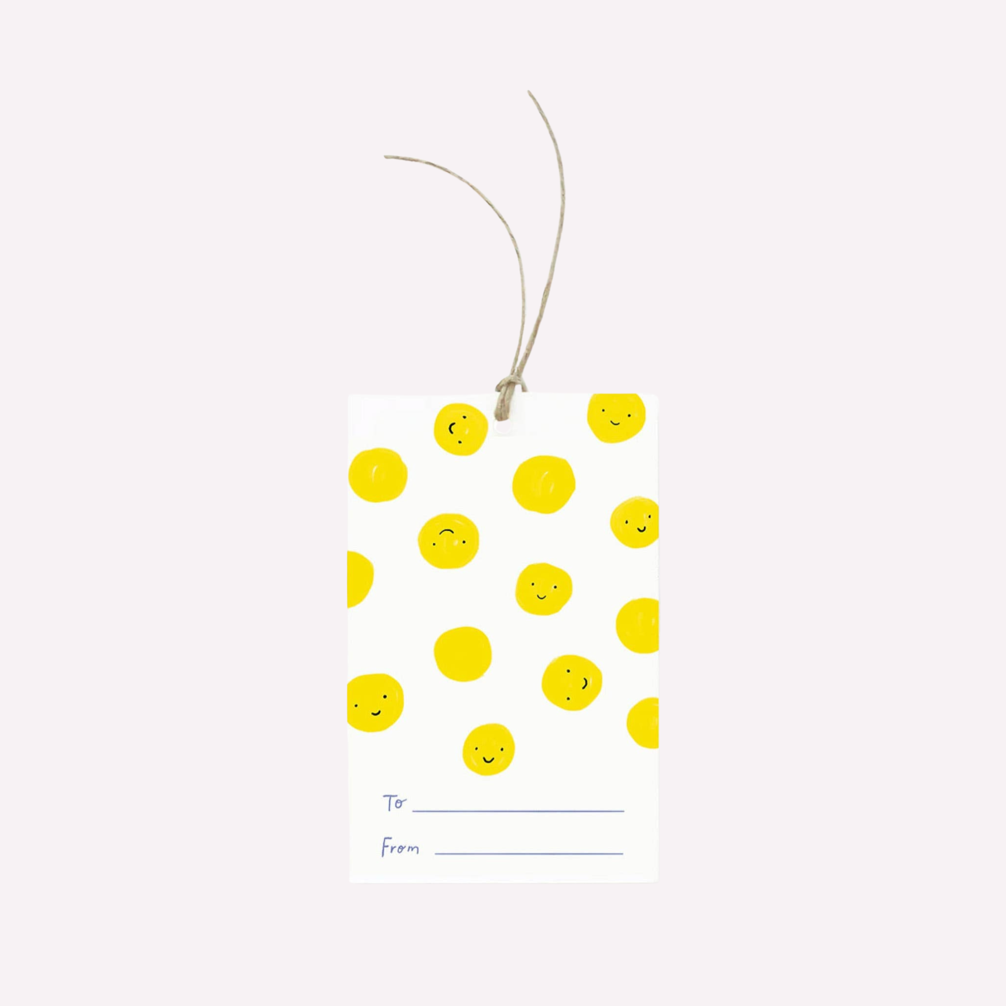 Smiley Polka Dot Gift Tags